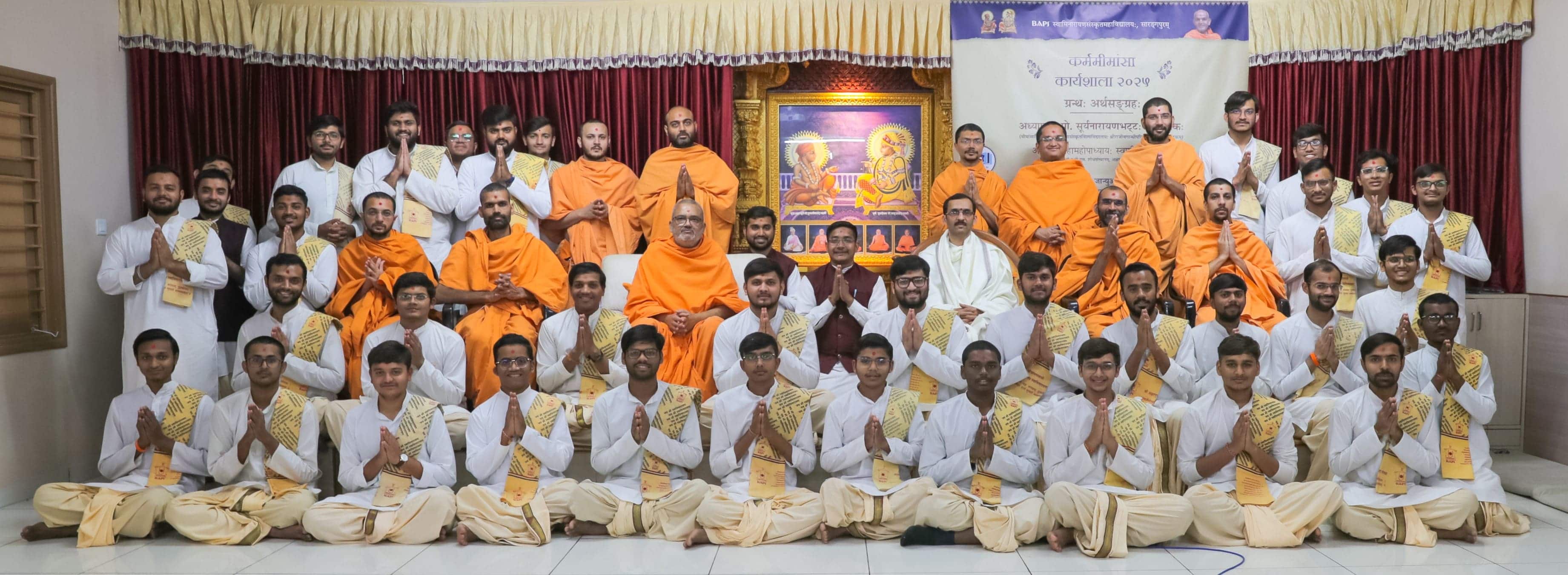 Seven-Day Workshop on Karma-Mimansa at BAPS Swaminarayan Sanskrit ...